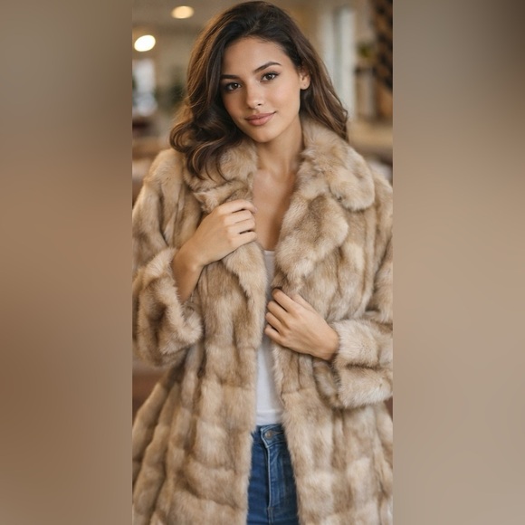 Lloyd ‘s | Jackets & Coats | Vintage Elegant Pastel Honey Blonde Mink ...